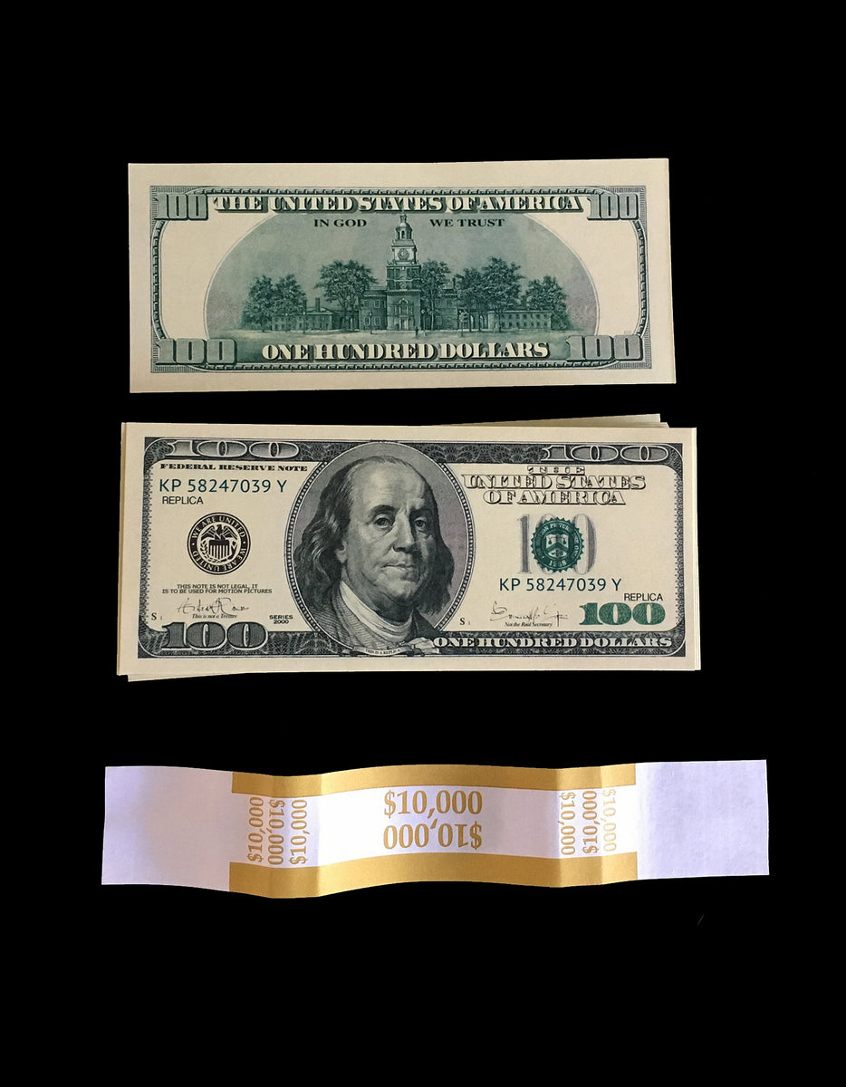 $10,000, One Stack of 100s (Old Style) - PropVin